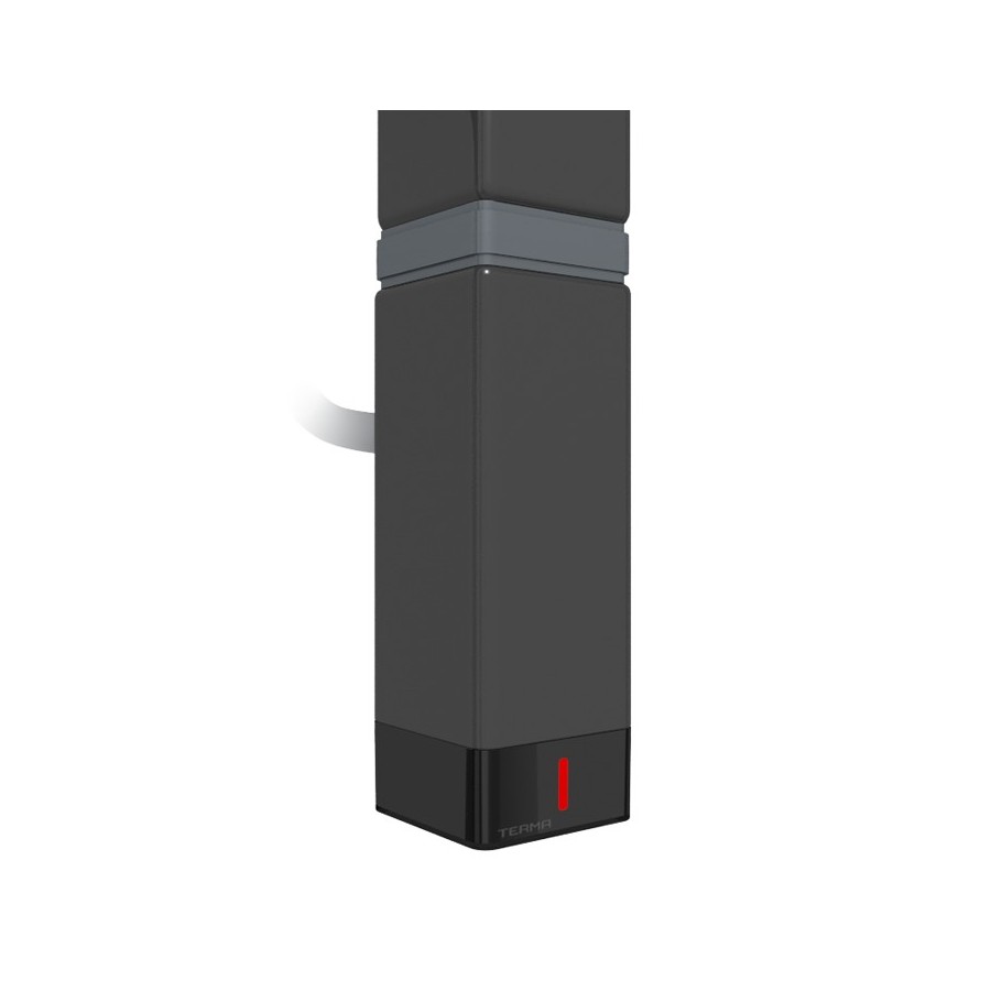 Terma ONE K30x30 grzałka elektryczna metallic black z kablem spiralnym ...