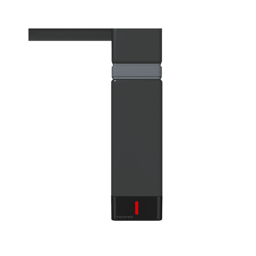 Terma ONE K30x30 grzałka elektryczna czarny mat z kablem spiralnym z ...