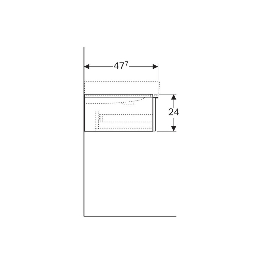 Geberit iCon szafka podumywalkowa 120 cm do 2 umywalek - Twojabateria.pl