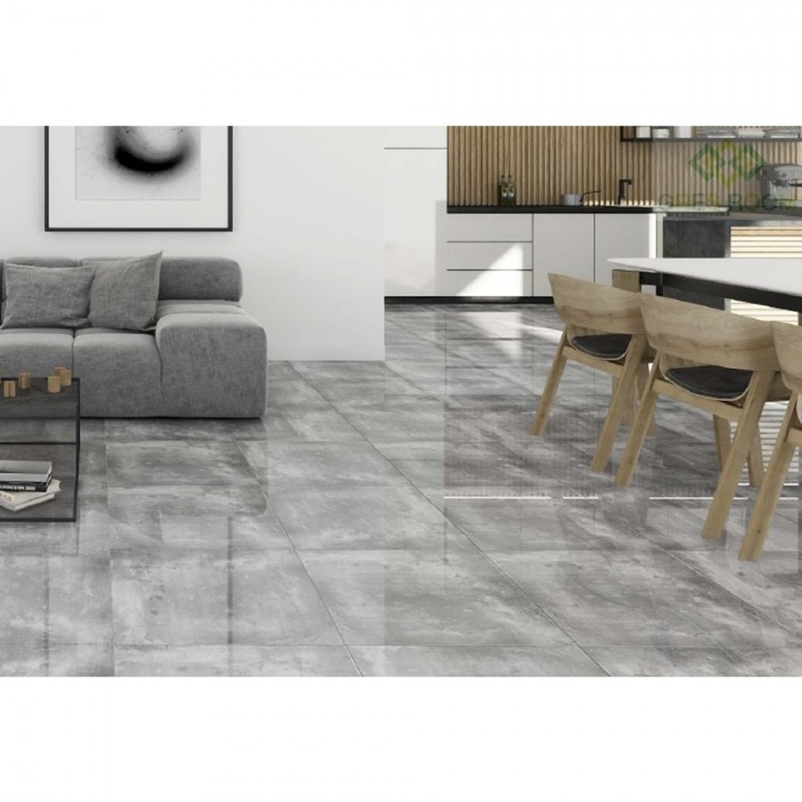 Egen Chicago Dark Grey płytka podłogowa 60x60 cm - Twojabateria.pl