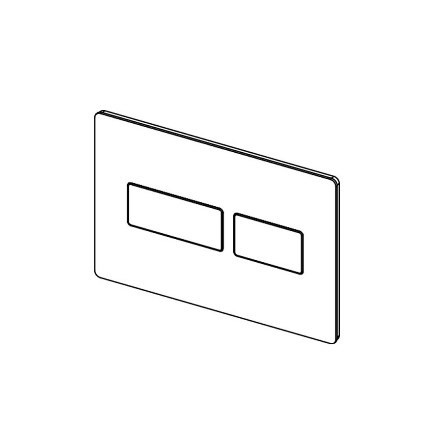 Tece Solid przycisk spłukujący do WC chrom połysk 9240431 - Twojabateria.pl