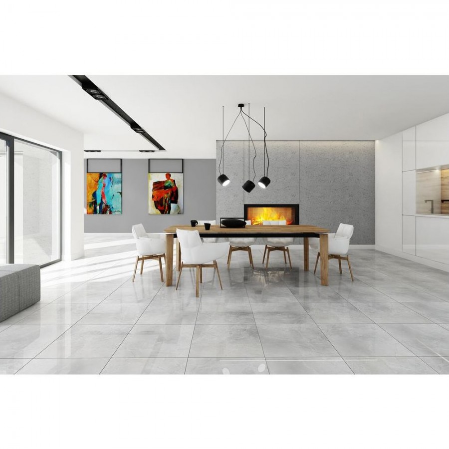 Egen Chicago Light Grey Sugar płytka podłogowa 60x60 cm - Twojabateria.pl