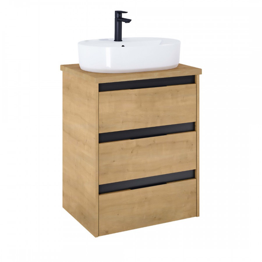 Roca Alpine szafka podumywalkowa 60 cm z blatem jasny dąb A852043464 ...