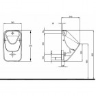 Koło Nova Pro pisuar dopływ z tyłu M36000000 - Twojabateria.pl